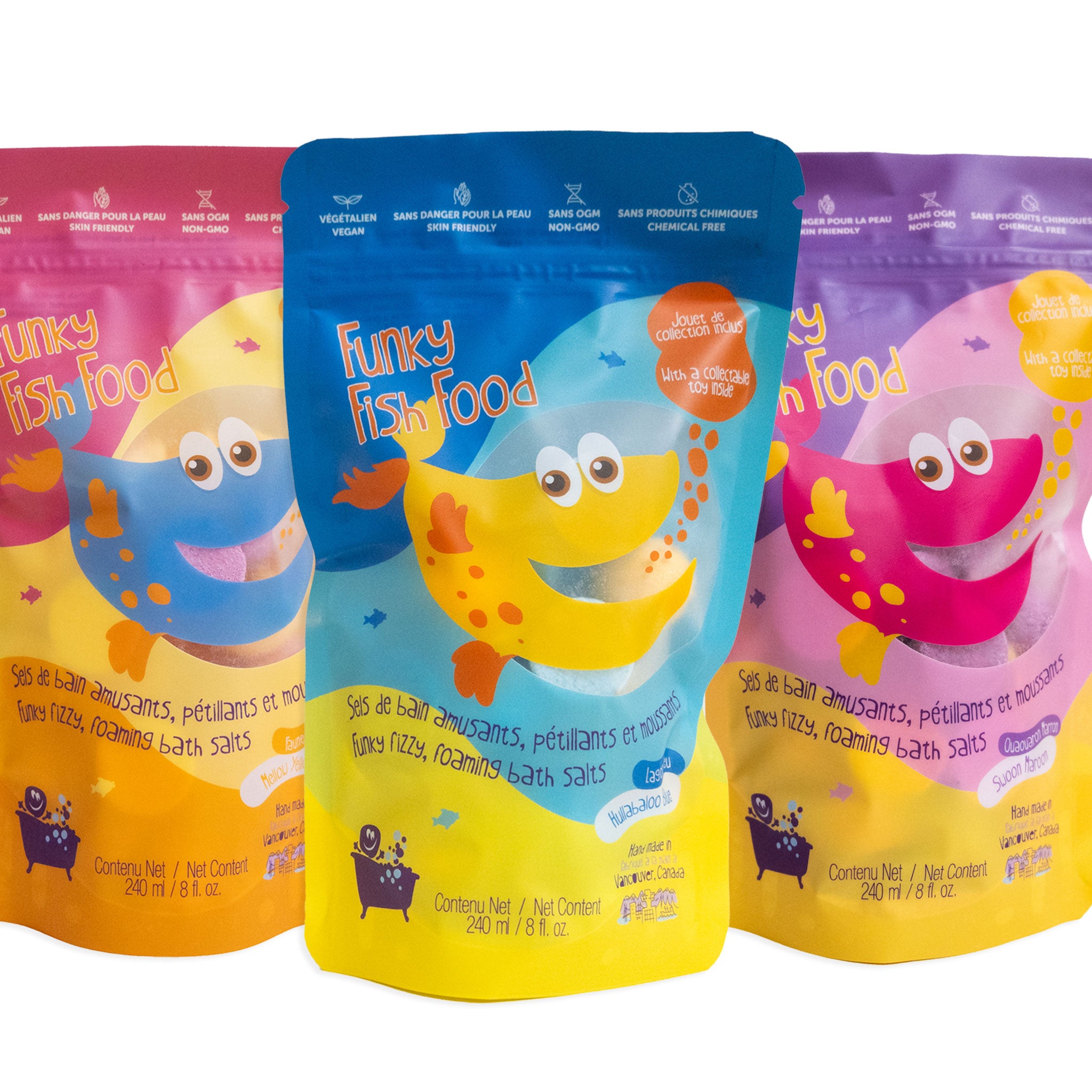 Funky Fish Food - Kids' Bath Salts with Marine Toys – Loot Toy Co.