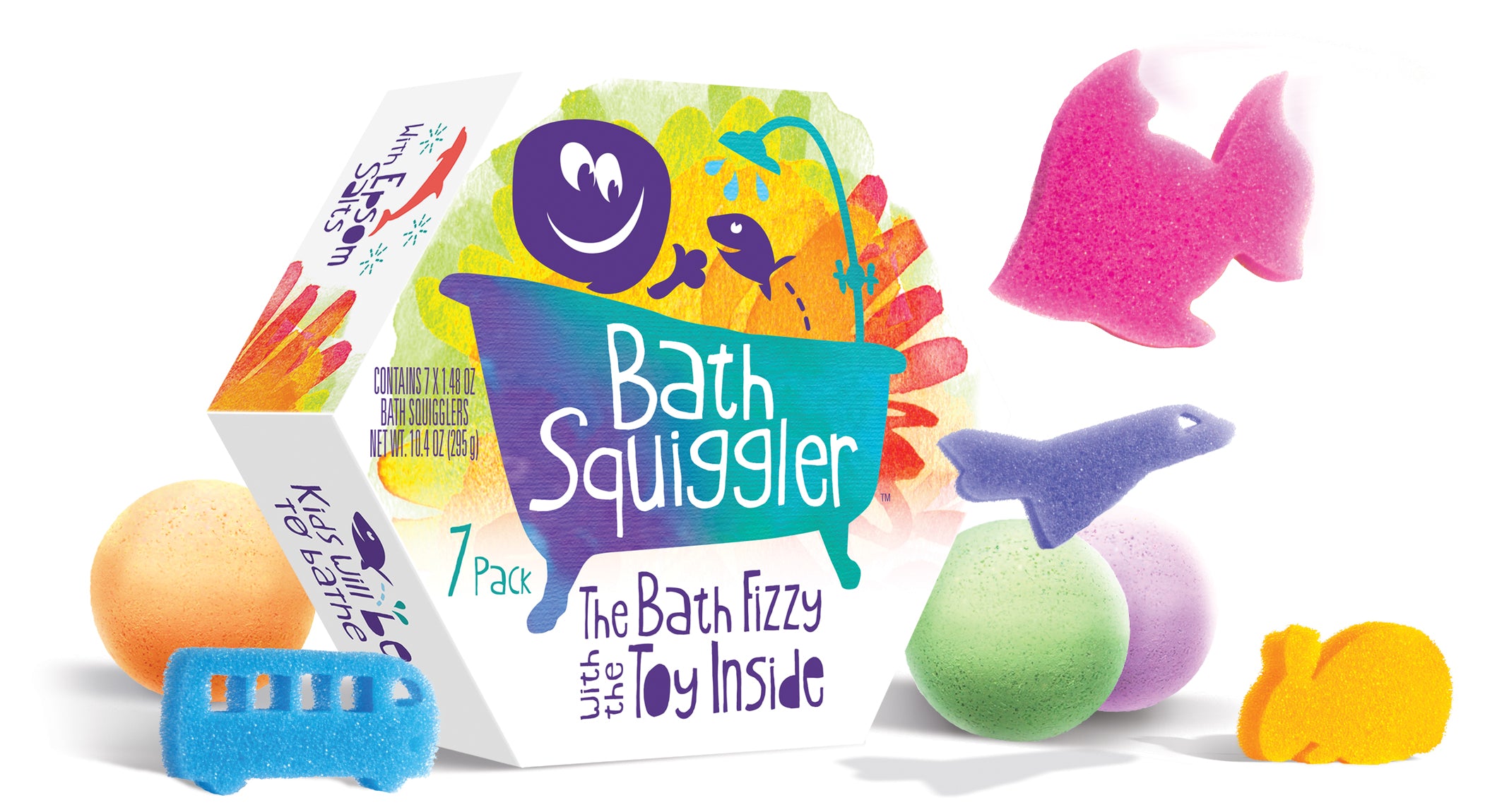 Kids Bath Bomb Gift Pack - 7 Fizzing Bath Bombs – Loot Toy Co.